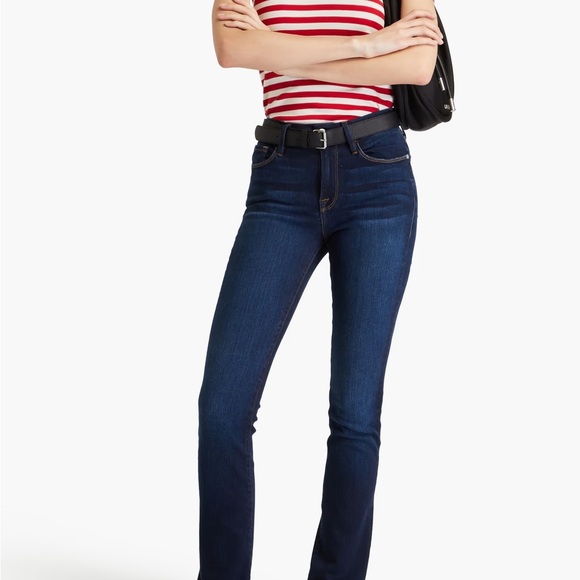 Frame Denim | Jeans | Frame Le Mini Boot Dark Blue Faded Rinse Size 27 ...